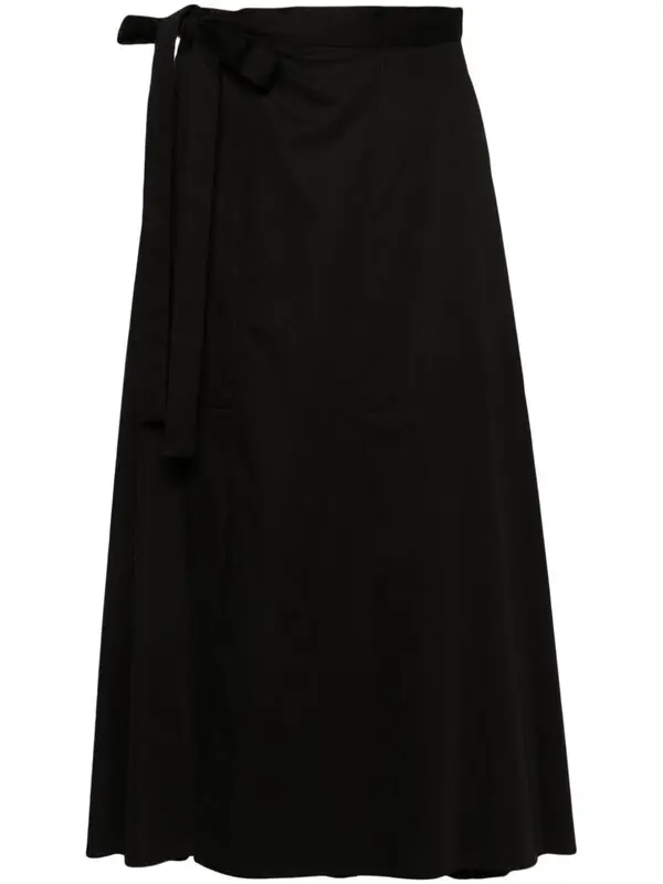 JOSEPH Alix Cotton Skirt - Black