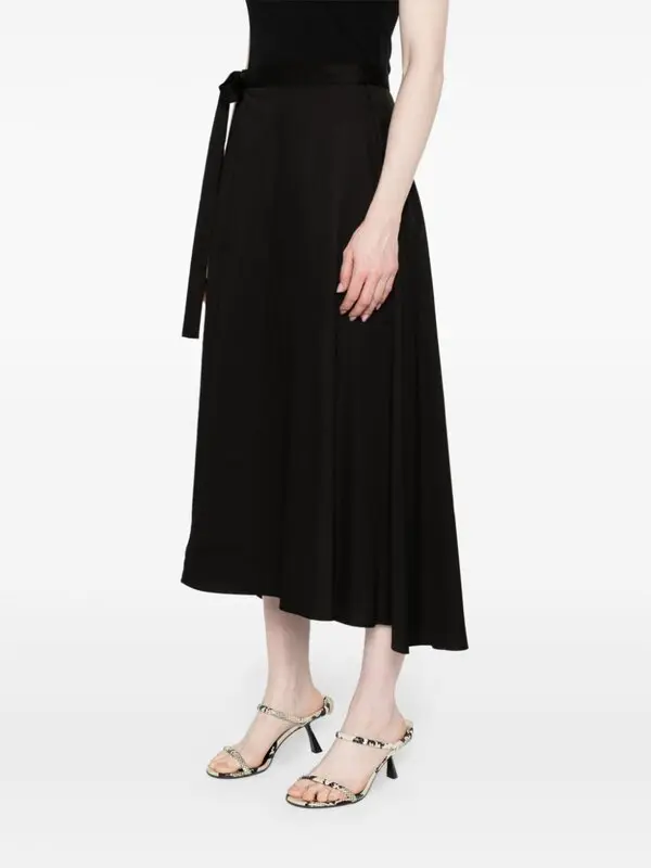 JOSEPH Alix Cotton Skirt - Black
