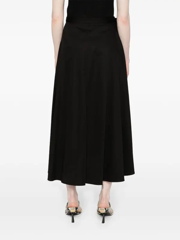 JOSEPH Alix Cotton Skirt - Black