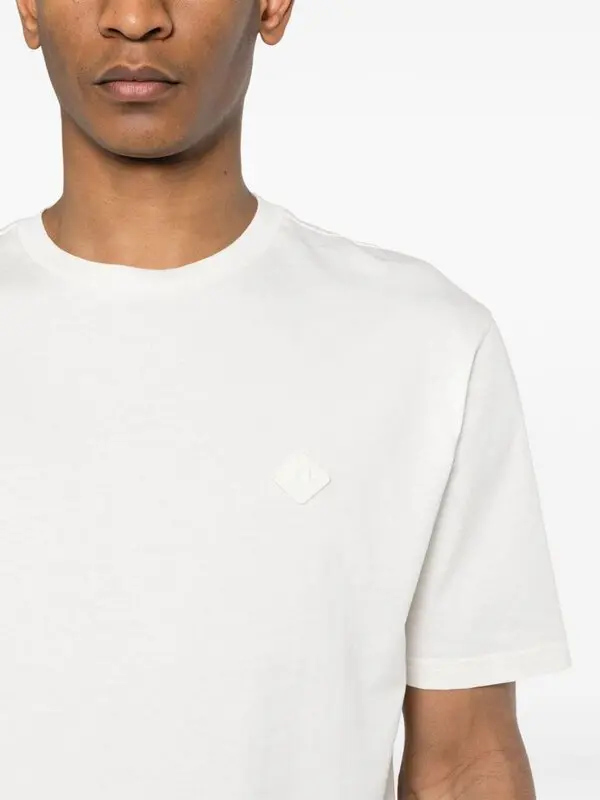 J. Lindeberg Hale Logo-patch T-shirt - Neutrals