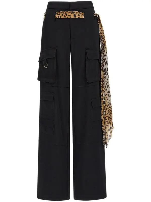 Roberto Cavalli Belted Cargo Trousers