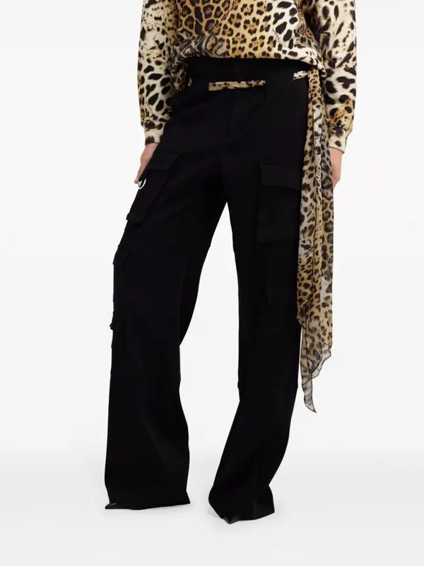 Roberto Cavalli Belted Cargo Trousers