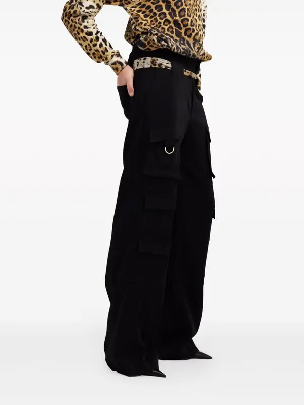 Roberto Cavalli Belted Cargo Trousers