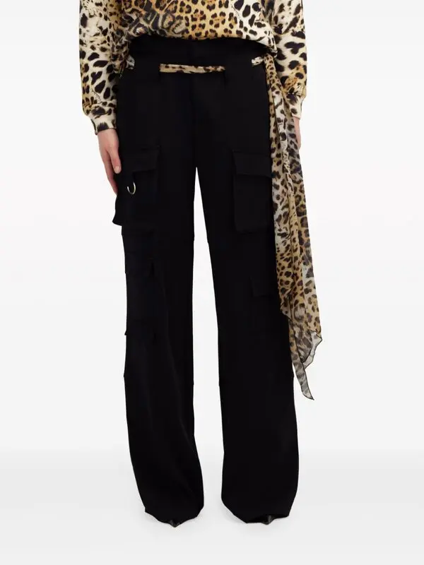 Roberto Cavalli Belted Cargo Trousers