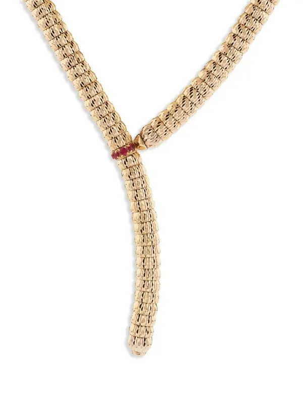 OFFICINA BERNARDI 18kt Yellow Ruby And Diamond Necklace