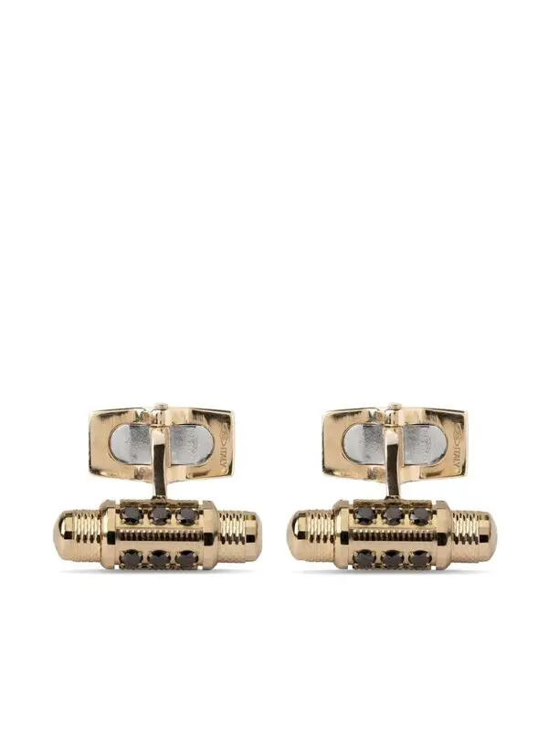 OFFICINA BERNARDI 18kt Yellow Lumen Diamond Cufflinks - Gold