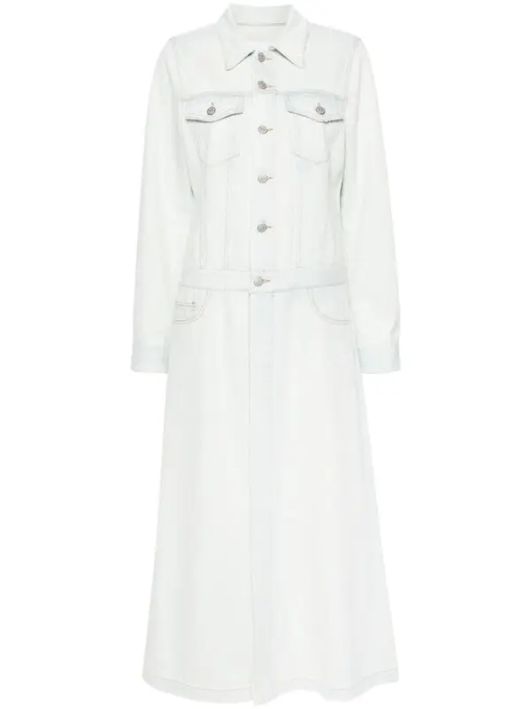 MAISON MARGIELA Single-stitch Denim Maxi Coat