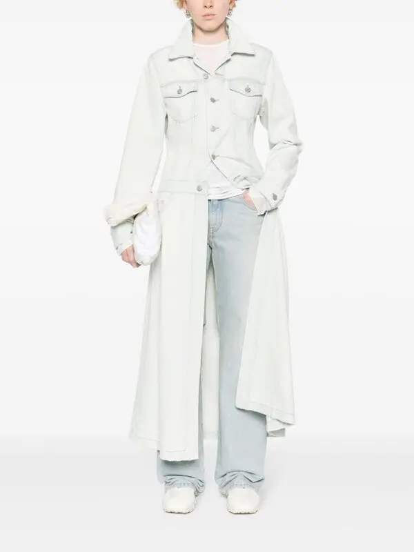 MAISON MARGIELA Single-stitch Denim Maxi Coat