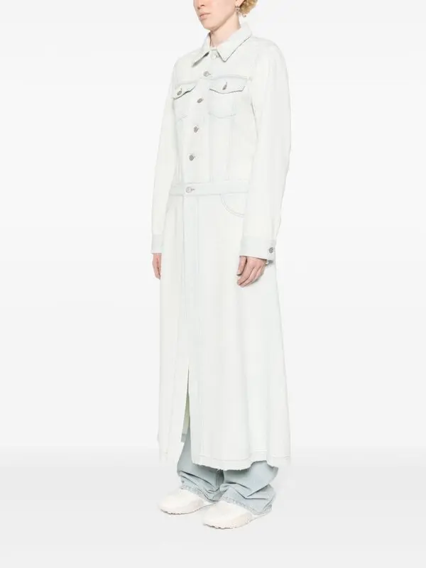 MAISON MARGIELA Single-stitch Denim Maxi Coat