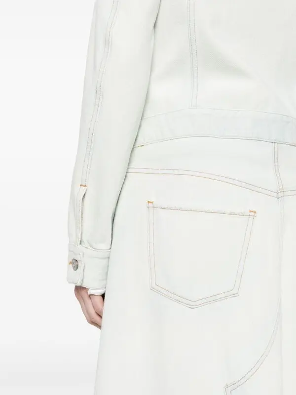 MAISON MARGIELA Single-stitch Denim Maxi Coat