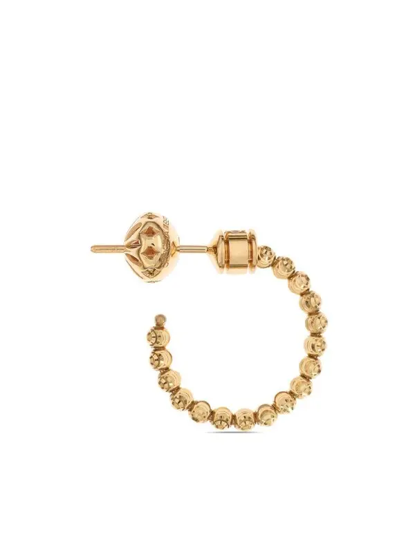 OFFICINA BERNARDI 18kt Yellow Diamond Hoop Earrings - Gold