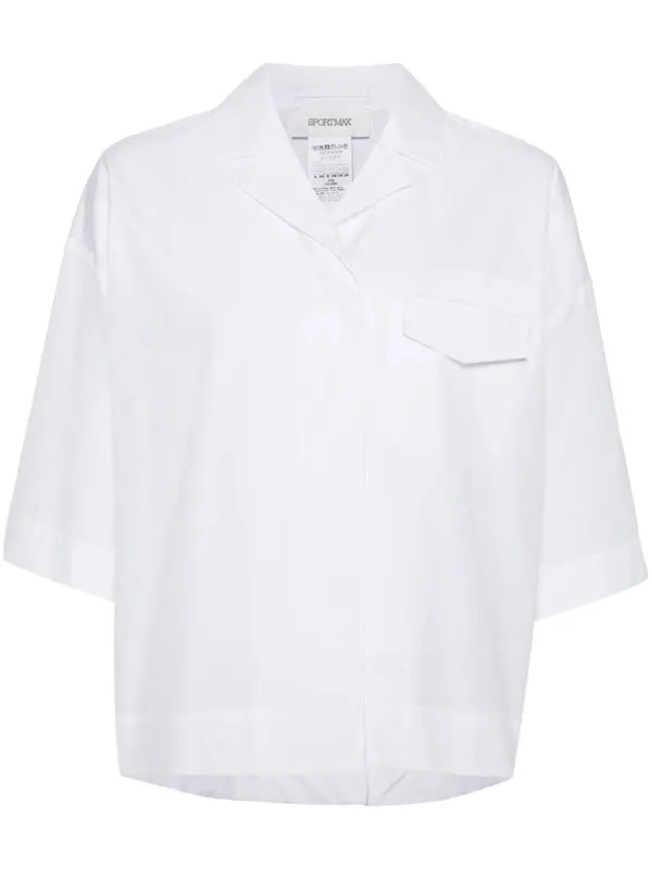 Sportmax Parole Cotton Shirt - White
