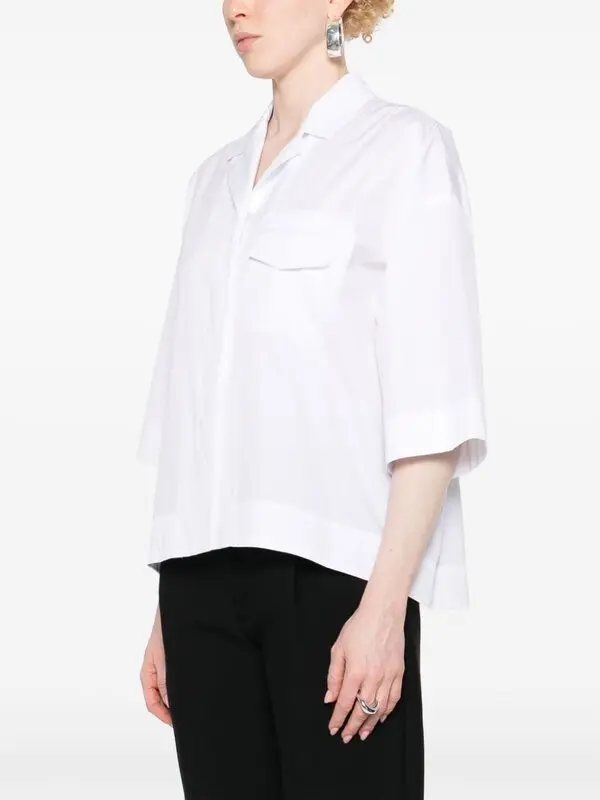 Sportmax Parole Cotton Shirt - White