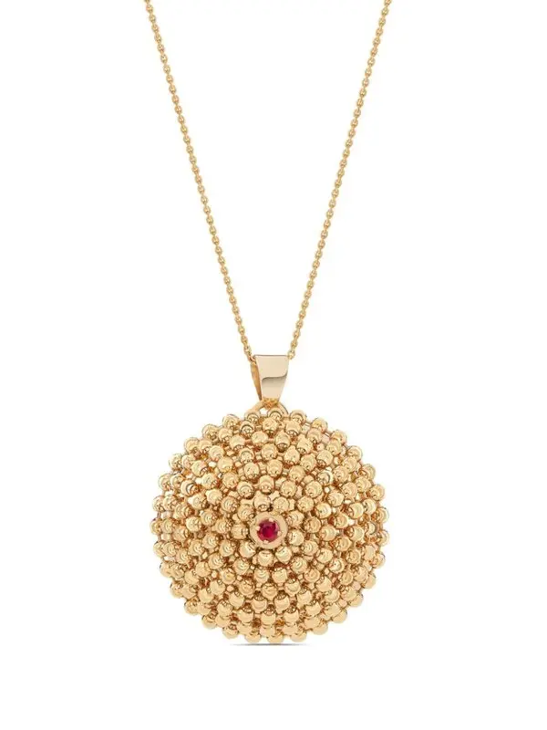 OFFICINA BERNARDI 18kt Yellow Mimosa Ruby Pendant Necklace - Gold