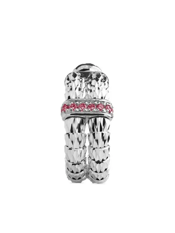 OFFICINA BERNARDI 18kt White Gold Ruby Hoop Earrings