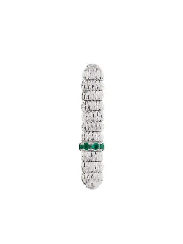 OFFICINA BERNARDI 18kt White Gold Emerald Drop Earrings