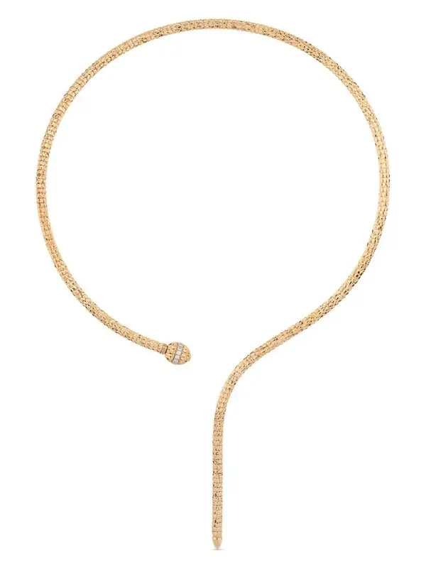 OFFICINA BERNARDI 18kt Yellow Diamond Y Necklace - Gold