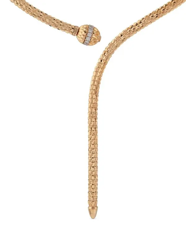 OFFICINA BERNARDI 18kt Yellow Diamond Y Necklace - Gold