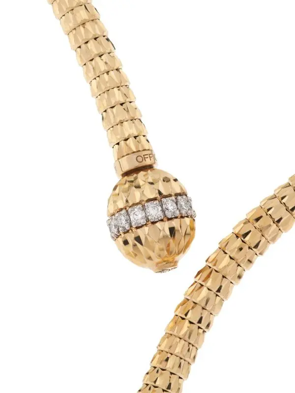 OFFICINA BERNARDI 18kt Yellow Diamond Y Necklace - Gold