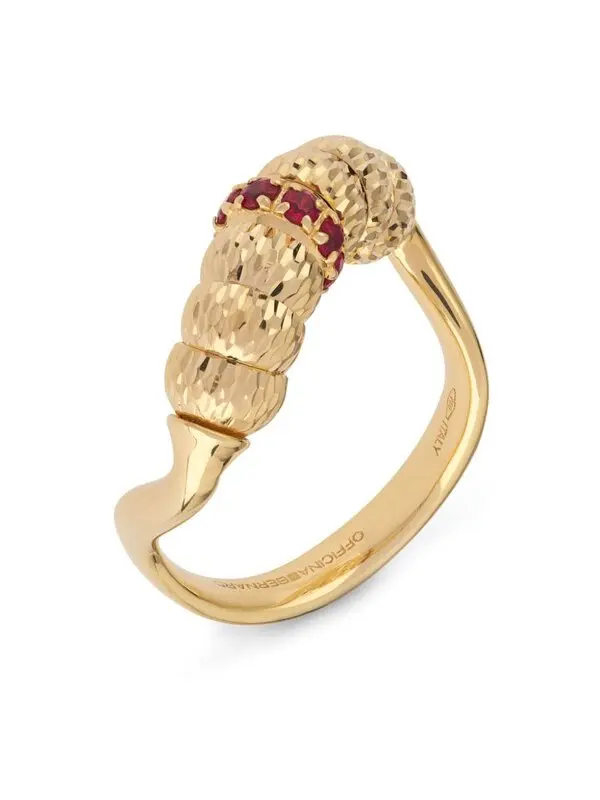 OFFICINA BERNARDI 18kt Yellow Enigma Ruby Ring - Gold