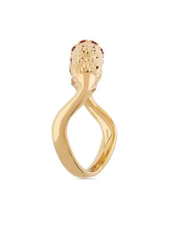 OFFICINA BERNARDI 18kt Yellow Enigma Ruby Ring