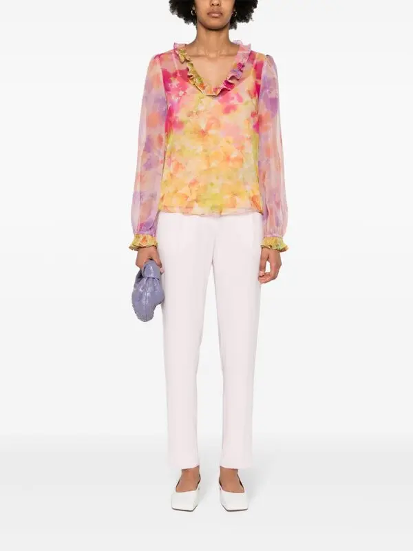 TWINSET Floral-print Georgette Blouse