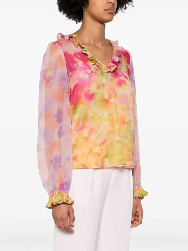 TWINSET Floral-print Georgette Blouse