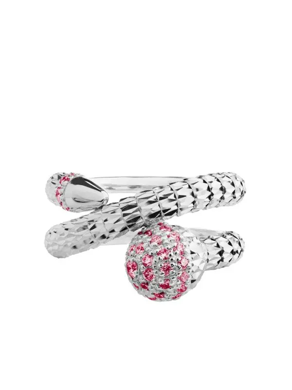 OFFICINA BERNARDI 18kt White Gold Ophidia Ruby Ring - Silver