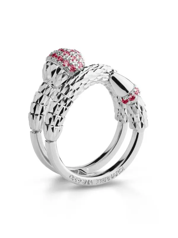 OFFICINA BERNARDI 18kt White Gold Ophidia Ruby Ring