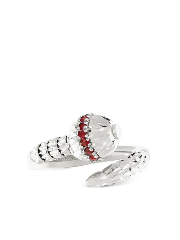 OFFICINA BERNARDI 18kt White Gold Ruby Ring - Silver
