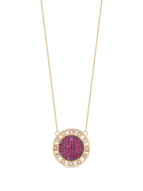 OFFICINA BERNARDI 18kt Yellow Senzatempo Ruby And Diamond Necklace - Gold