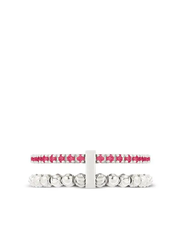 OFFICINA BERNARDI 18kt White Gold Moon Eden Ruby Ring