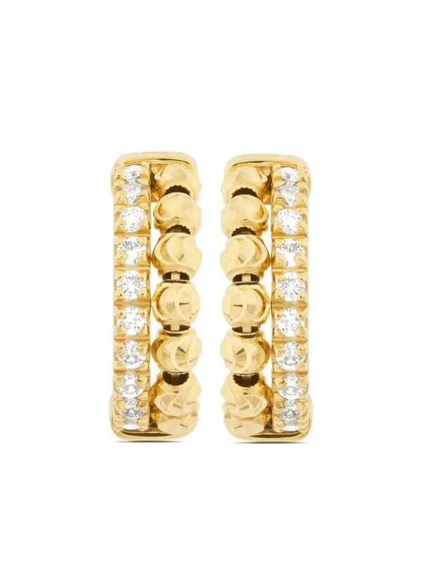 OFFICINA BERNARDI 18kt Yellow Moon Eden Diamond Earrings - Gold