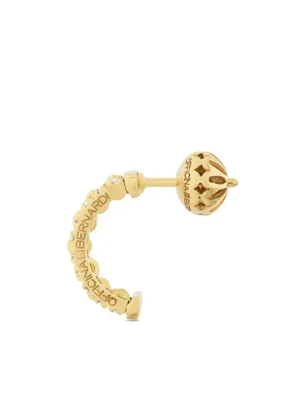 OFFICINA BERNARDI 18kt Yellow Moon Eden Diamond Earrings - Gold