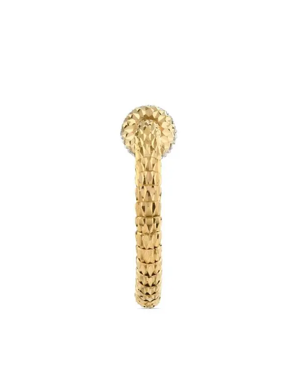 OFFICINA BERNARDI 18kt Yellow Diamond Hoop Earrings