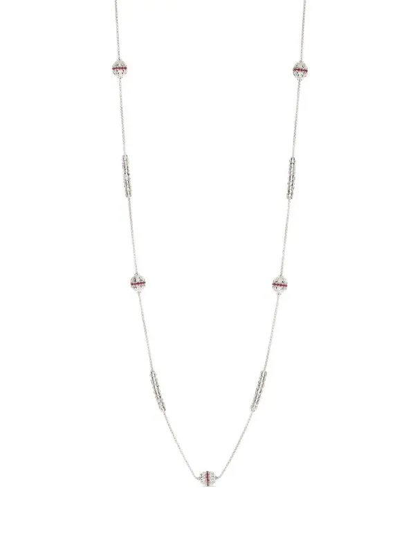 OFFICINA BERNARDI 18kt White Gold Ophidia Ruby Necklace - Silver