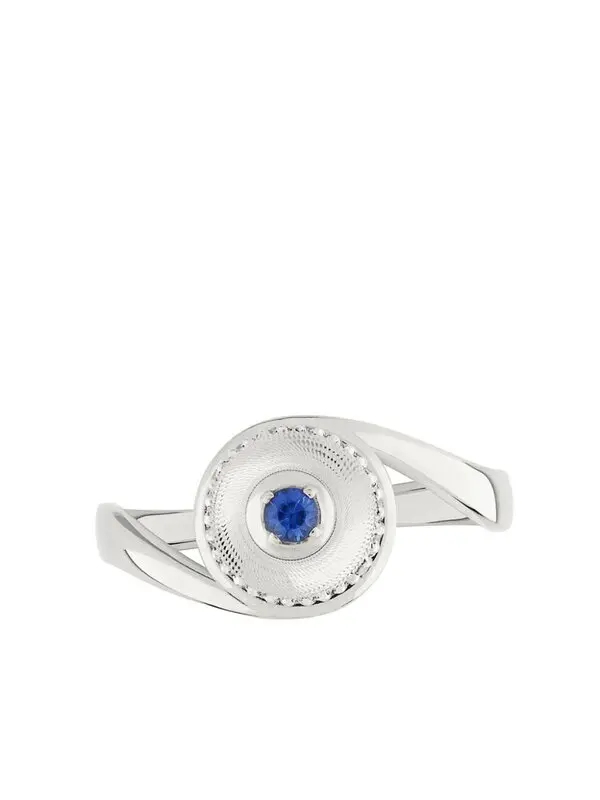 OFFICINA BERNARDI 18kt White Gold Empire Sapphire Ring