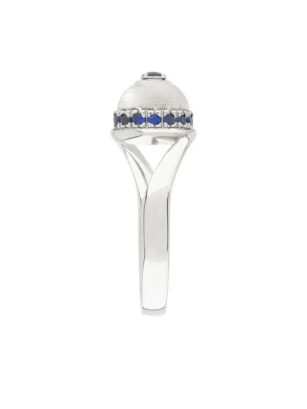 OFFICINA BERNARDI 18kt White Gold Empire Sapphire Ring
