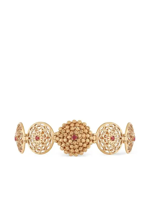 OFFICINA BERNARDI 18kt Yellow Mimosa Ruby Link Bracelet - Gold