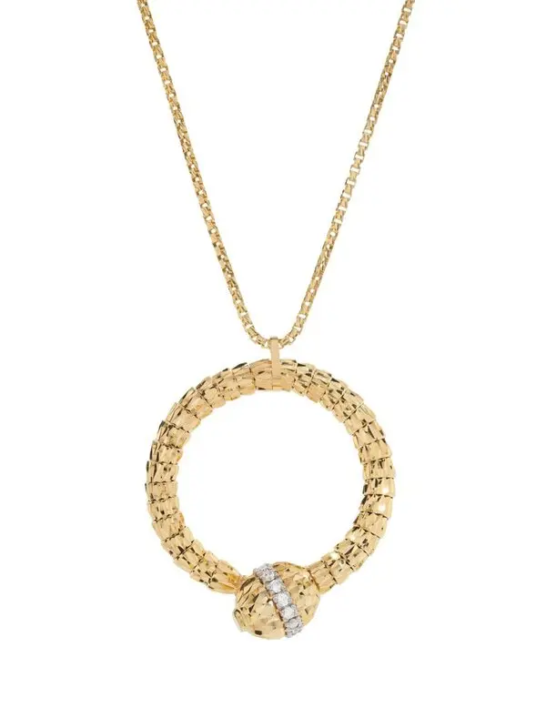 OFFICINA BERNARDI 18kt Yellow Diamond Ophidia Necklace