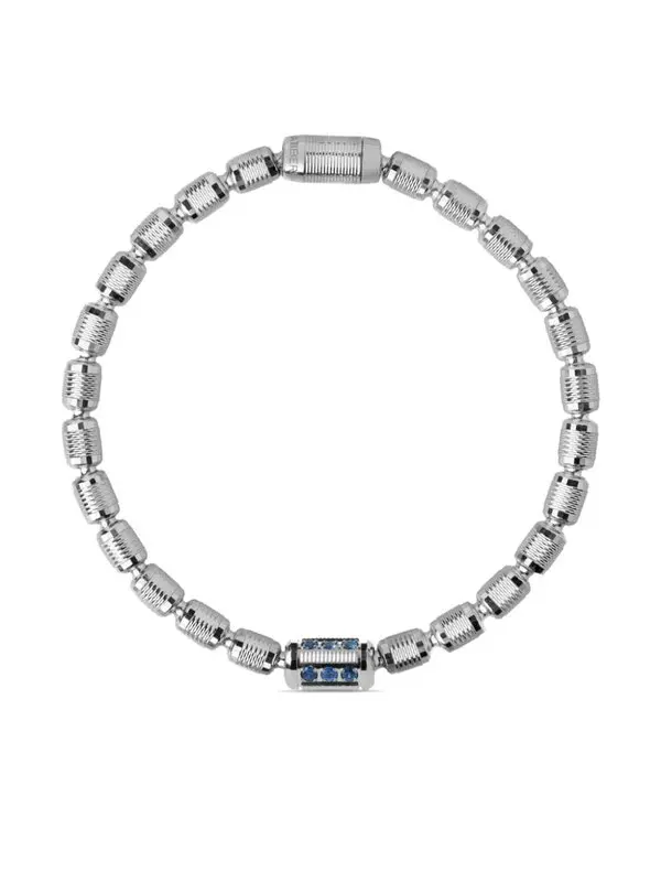 OFFICINA BERNARDI 18kt White Gold Sapphire And Diamond Bracelet - Silver