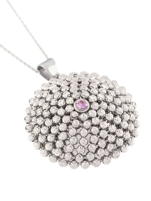 OFFICINA BERNARDI 18kt White Gold Mimosa Sapphire Necklace - Silver
