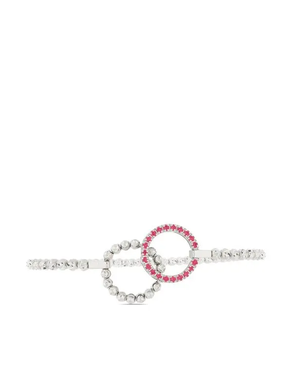 OFFICINA BERNARDI 18kt White Gold Moon Eden Ruby Bracelet - Silver