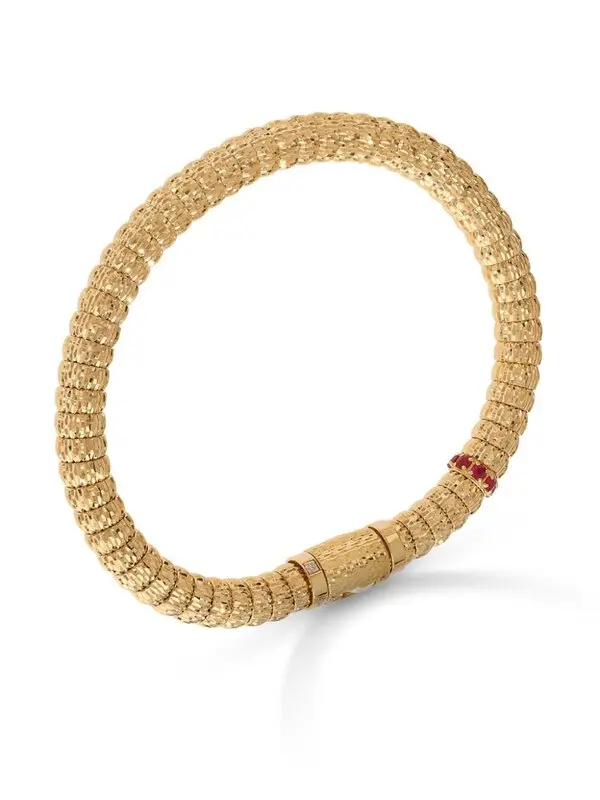 OFFICINA BERNARDI 18kt Yellow Ruby And Diamond Bracelet