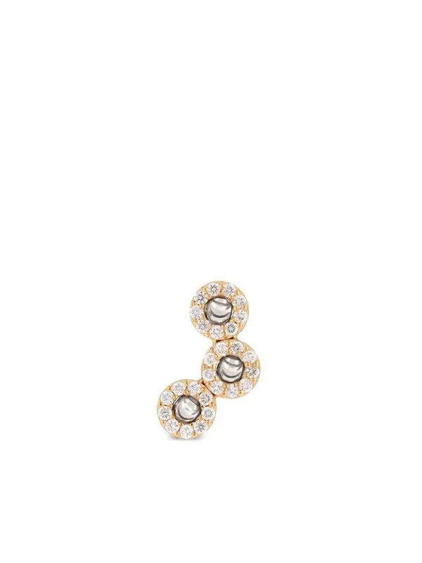 OFFICINA BERNARDI 18kt Yellow Diamond Stud Earrings - Gold