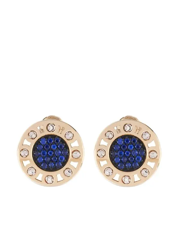 OFFICINA BERNARDI 18kt Sapphire Senzatempo Stud Earrings - Gold