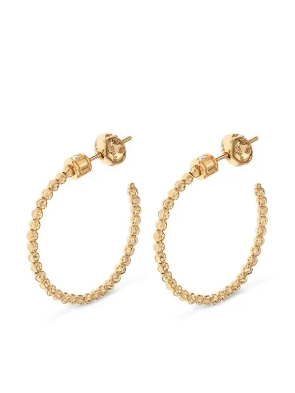 OFFICINA BERNARDI 18kt Yellow Diamond Hoop Earrings - Gold