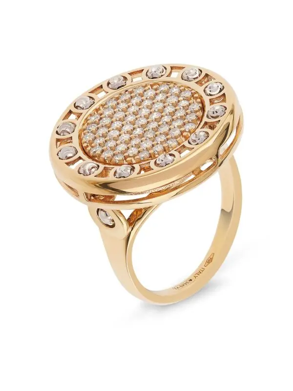 OFFICINA BERNARDI 18kt Senzatempo Diamond Ring - Gold