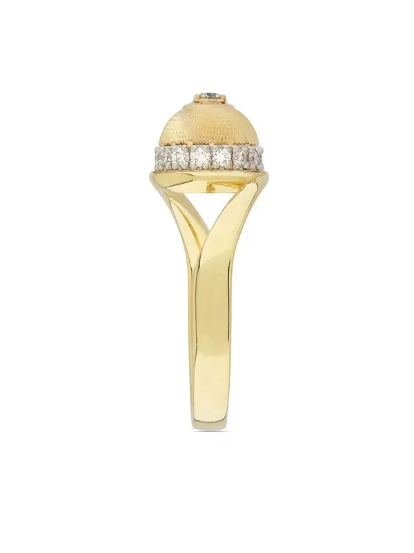 OFFICINA BERNARDI 18kt Yellow Empire Diamond Ring