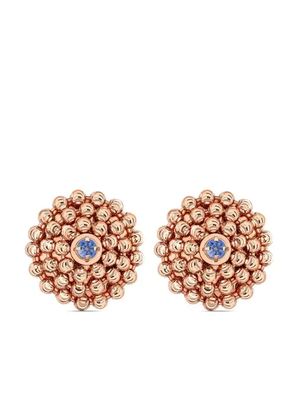 OFFICINA BERNARDI 18kt Rose Gold Mimosa Sapphire Earrings - Pink